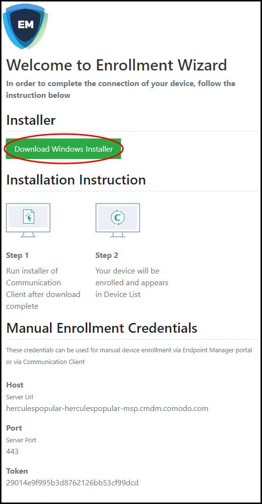 Client Security Software Installation Process | Endpoint Security, Comodo